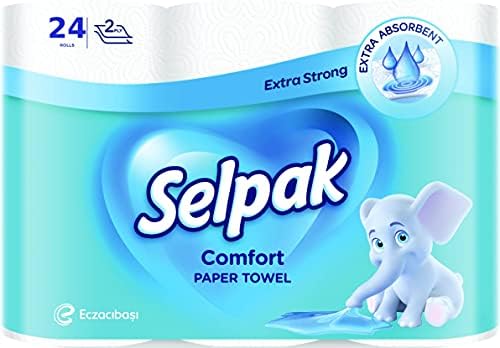 Selpak Comfort Kitchen Paper Towel 90 Sheets X 2Ply, Pack Of 24 Rolls price in UAE | Amazon UAE ...