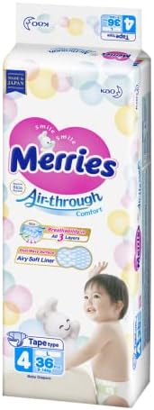 Merries Gentle To Skin Baby Diaper, Large, Jumbo Pack - 36 Count price ...