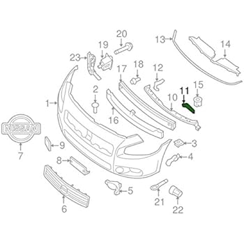 Amazon.com: Nissan Bracket Front - 62226-3TA0A: Automotive