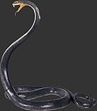 Lifesize King Cobra Snake Statue - The Green Head