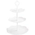 Amazon.com: 3 Tier Cupcake Stand, Plastic Tiered Serving Stand, Dessert ...