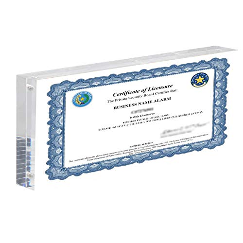 Compare Price: license display frame - on StatementsLtd.com