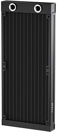DIYhz Water Cooling Computer Radiator, 12 Pipe Aluminum Heat Exchanger ...