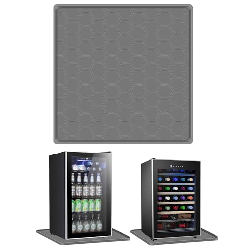 23inch Mini Fridge Silicone Mat with Raised Edge, Refrigerator Floor ...