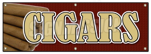 Buy 72" Cigars Banner Sign Cigar Shop humidor Cuban cigarra cicada ...