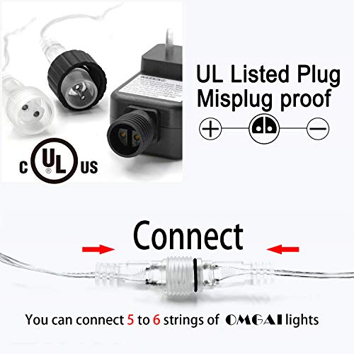 OMGAI LED Meteor Shower Rain Lights - Waterproof Drop Icicle Snow ...