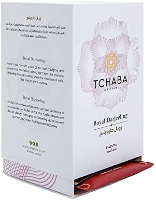 TChaba Royal Darjeeling Black Tea Vintage 20 Sachets , Premium Pure ...