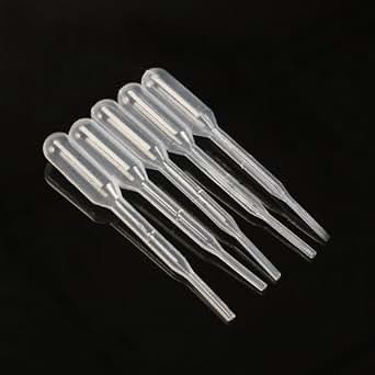 Vktech 100PCS 0.2ml Graduated Pipettes Dropper Polyethylene: Science ...