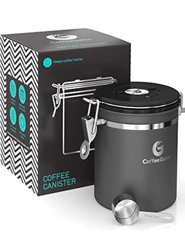 Coffee Gator Coffee Canister, Stainless Steel Airtight Coffee ...