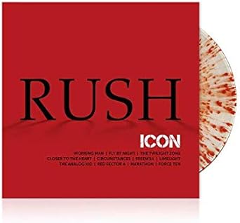 Rush Icon - Exclusive Limited Edition Clear With Heavy Red Splatter ...