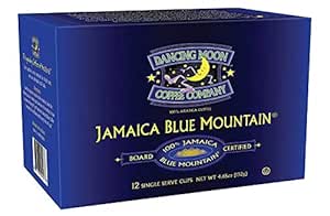 Dancing Moon 100% Jamaica Blue Mountain® Coffee Single Serve Pods (12 ...