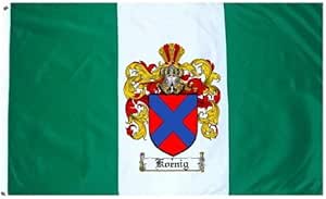 Amazon.com: Koenig Family Crest / Coat of Arms Flag. Large 3 ft. x 5 ft ...
