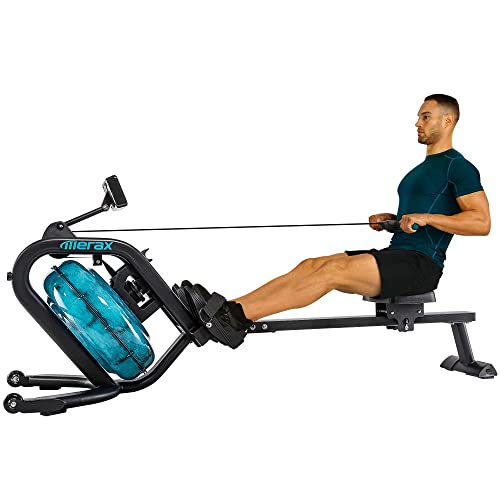Merax 2023 Water Rowing Machine Fitness Indoor Water Resistance 330 lbs ...