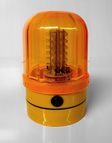 Magnetic LED Battery Powered Rotating Hazard Warning Beacon: Amazon.co ...