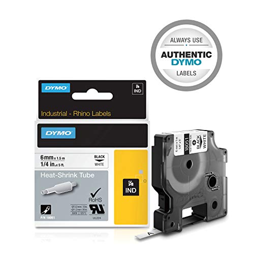 DYMO Industrial Heat-Shrink Labels | Authentic DYMO Labels, For Tubing ...