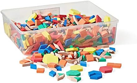 hand2mind Foam Plastic Pattern Blocks for Kids, Shapes for Kindergarten ...