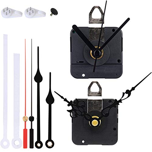 2 Pack Non Ticking Wall Clock Movements Mechanism with 4 Pack Styles of ...