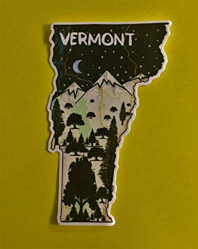 Amazon.com: Vermont Sticker, Vermont, Vermont Bumper Sticker : Handmade ...