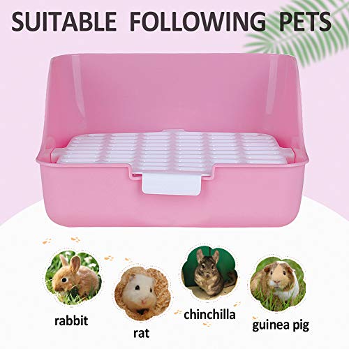 Rabbit Litter Box Bunny Toilet Pet Potty Trainer Guinea Pig Litter ...
