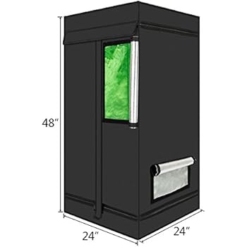 Amazon.com : Oshion 2x2x4 Feet Small Indoor Mylar Hydroponics Grow Tent ...