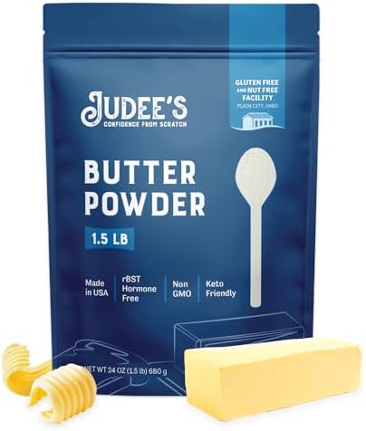 Judee’s Butter Powder - 24 oz - Dehydrated Butter for Cooking and ...