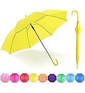 Amazon.com: RUMBRELLA Orange UV Stick Umbrella Auto Open UPF 50+ with J ...