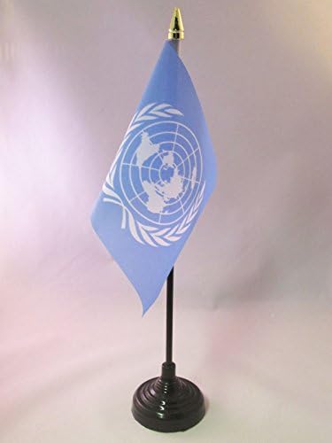AZ FLAG United Nations Table Flag 4” x 6” – UNO Desk Flag 15 x 10 cm ...