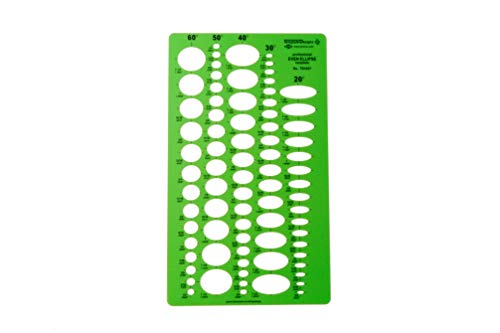 Alvin, td1267, even ellipse master template, 6.5 x 11 x .030