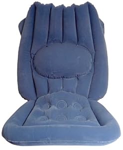 Autocare Inflatable Car Seat Cushion Large Back Support Luxury Fabric ...