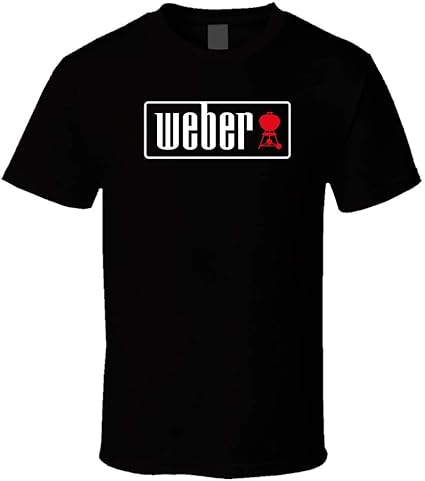 Weber BBQ T-Shirt Printed Tee for Men's Short-Sleeve Black XXL: Amazon ...