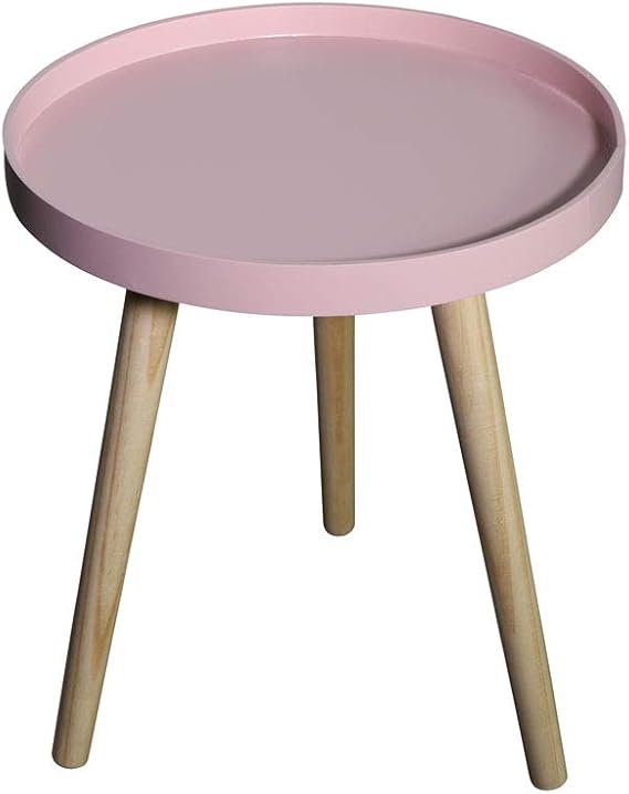 Melody Maison Small Pink Round Side Table: Amazon.co.uk: Kitchen & Home