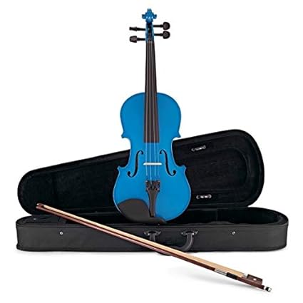 Student Full Size Violin, Blue, by Gear4music: Amazon.co.uk: Musical ...