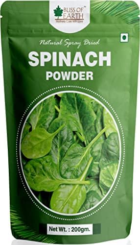 Bliss of Earth 200gm Spinach Powder (Palak) Natural Spray Dried Powder ...