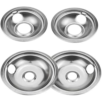 Amazon.com: 4 Pack Stainless Steel Reflector Bowls Universal Drip Pan ...