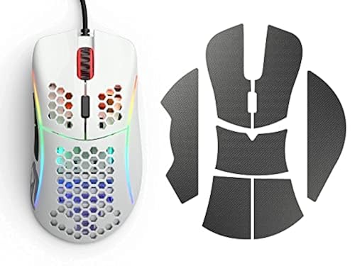 (Mouse + Grip Tape) Glorious Model D Minus Gaming Mouse (Matte White ...