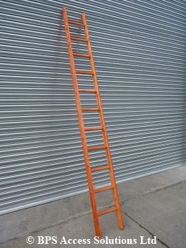 3m Aluminium Single Section/Scaffolding/Pole Ladder / Ladders: Amazon ...