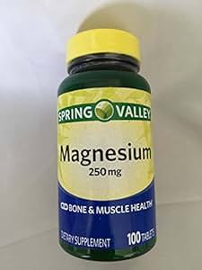 Amazon.com: Spring Valley Magnesium 250 Mg 100 Tablets: Health ...