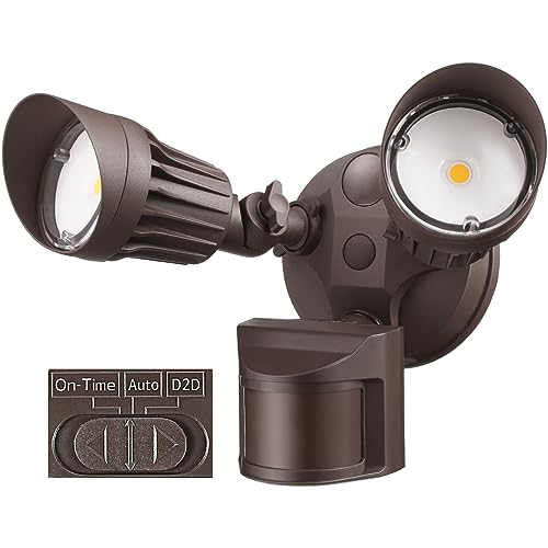 LEONLITE COB LED Security Light, Motion Sensor Flood Lights Outdoor ...
