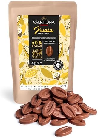 Valrhona Premium French Baking Creamy Milk Chocolate Discs (Feves ...