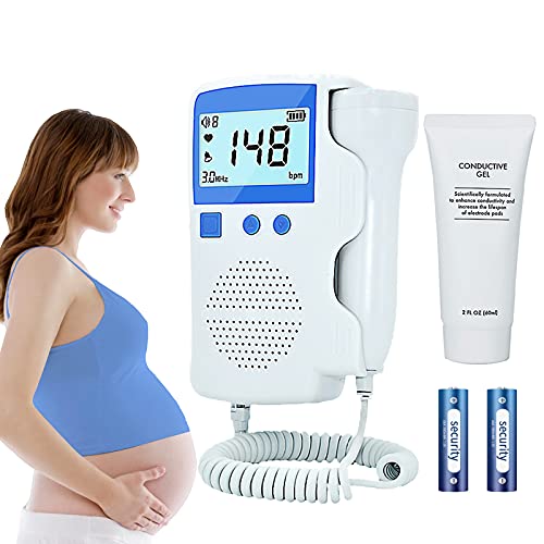 Baby Heartbeat Monitor Pregnancy,Portable Doppler Fetal Heart Rate ...
