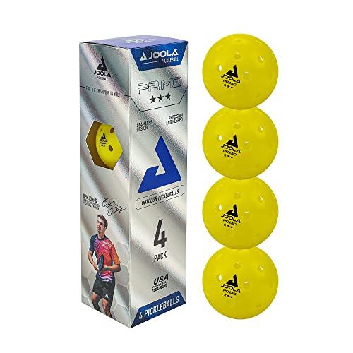 JOOLA Primo Pickleball Balls - Tournament Indoor and Outdoor Pickleball ...
