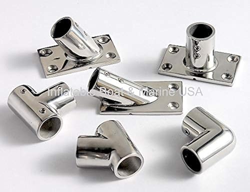 Boat Hand Rail Fitting - 30-60 - 90 Degree 1" Inch Rectangular Base ...