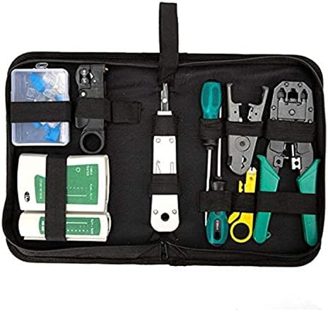 RJ45 RJ11 RJ12 CAT5 CAT5e Portable LAN Network Repair Tool Kit - Set of ...