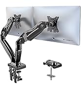 Amazon.com: HUANUO Dual Monitor Stand, Adjustable Spring Monitor Desk Mount Swivel Vesa Bracket ...