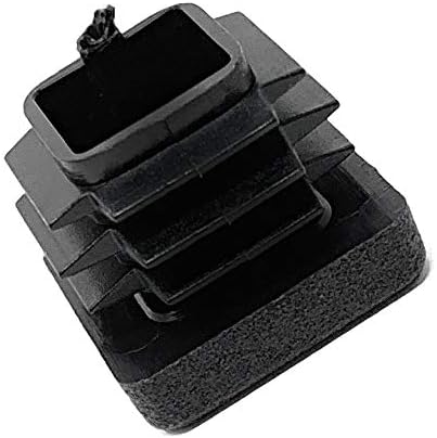 Design61 10x Square Pipe Plugs Lamellar Plugs 20 x 20 mm with Slats for ...