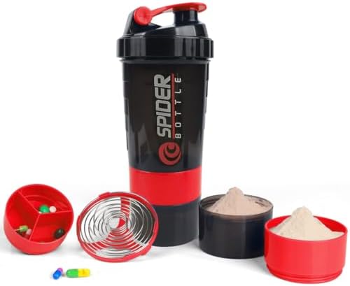 سعر hanso Shaker Bottle Gym Protein with Pill Organizer and Protein ...
