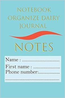 Organize dairy journal : Notebook, notes, and sketch. Simple format for ...