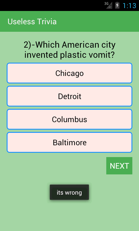 Useless Trivia:Amazon.com:Appstore for Android