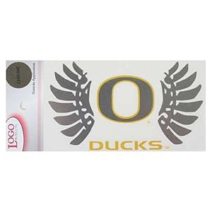 Amazon.com: Oregon Ducks Wings Logo Decal - Chrome/Yellow - 6" x 3.5 ...