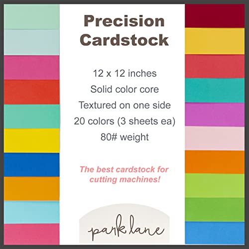 Cardstock 12x12 Variety Pack, 60 Sheets | 80lb Premium Textured ...